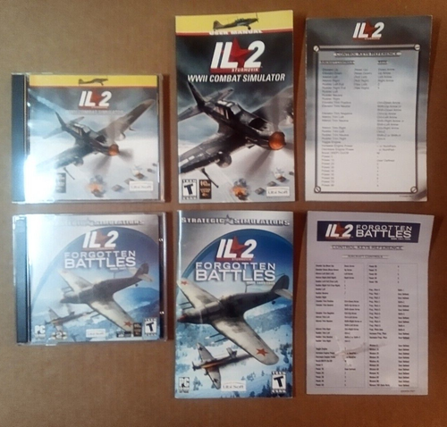 IL2 Sturmovik WWII Combat Simulator & Forgotten Battles (PC) w Manuals/Ref Cards | eBay