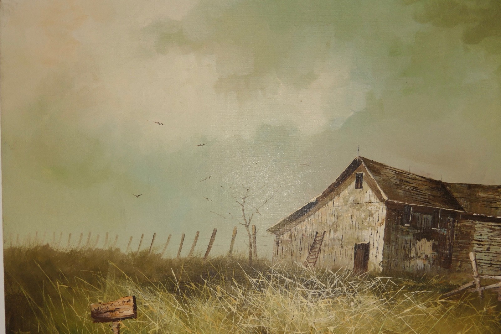 OIL PAINTING SIGNED KARL NEUMANN RUSTIC FARMS | eBay