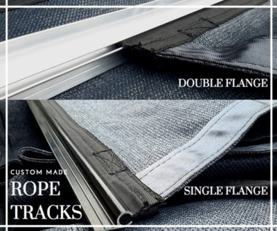 Aluminium Rope/Keder/Sail Track for Caravans, Awnings, Shade Sails ...