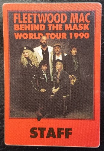 FLEETWOOD MAC / STEVIE NICKS ORIGINAL CONCERT TOUR CLOTH BACKSTAGE PASS ...