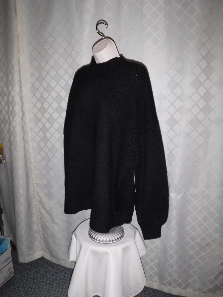 Size Plus Women,s Mock Neck Soft Sweater ,3X ,Nine West color Black NWT ...