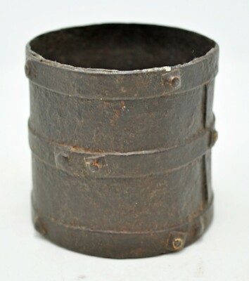 Antique Iron Small Grain Measuring Pot Paili Origin Old Hand Crafted ...