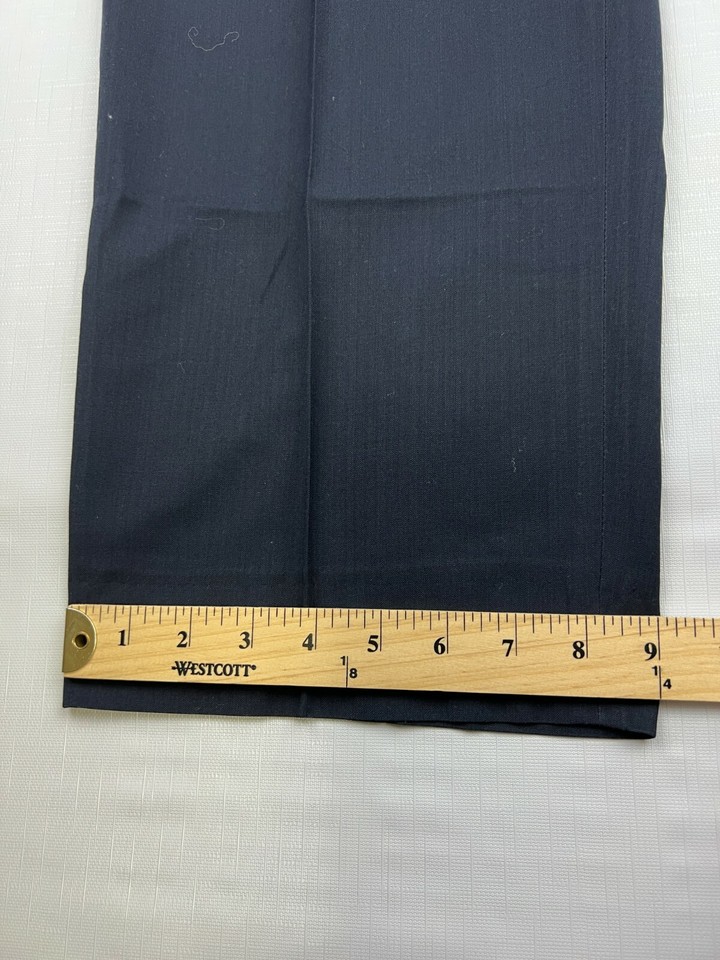 Sansabelt Men's Size 40R Dark Blue Dress Pants Pleated Front Career ...