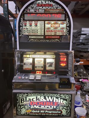Bally 6000 Black & White Double Jackpot Quick Hit Progressive SLOT ...