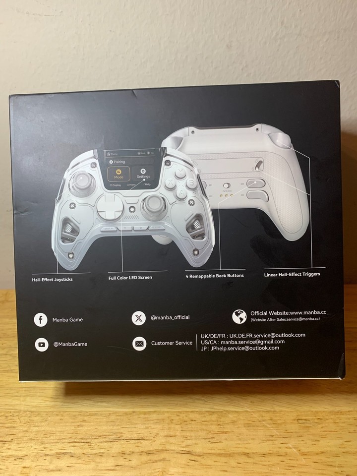 Manba One Full Color Interactive Screen Gaming Controller w/ Charging ...