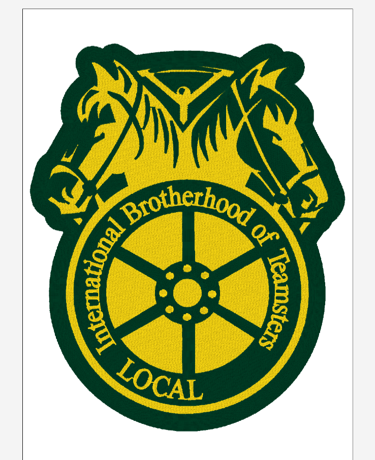 Teamsters Logo Iron On Embroidered Patch Custom Local Union ...