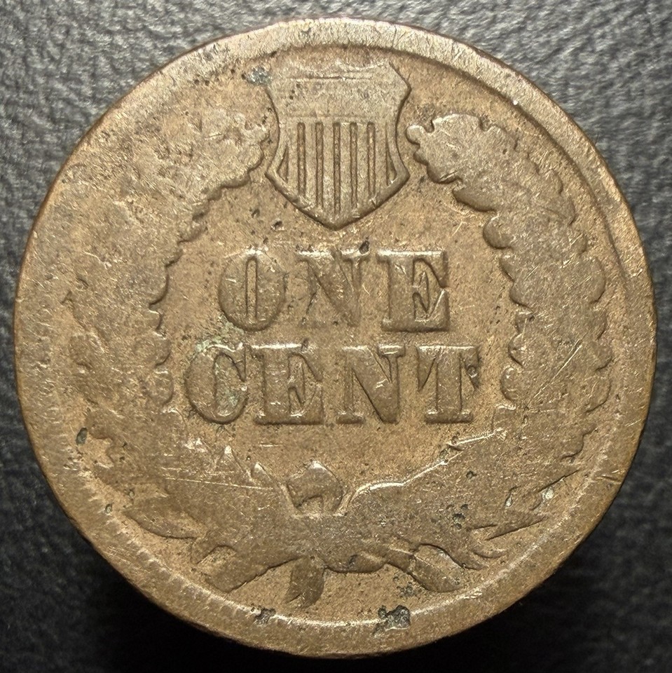 1864 L Indian Head Cent Penny 1c SEMI KEY DATE Nice Original G Rare US ...