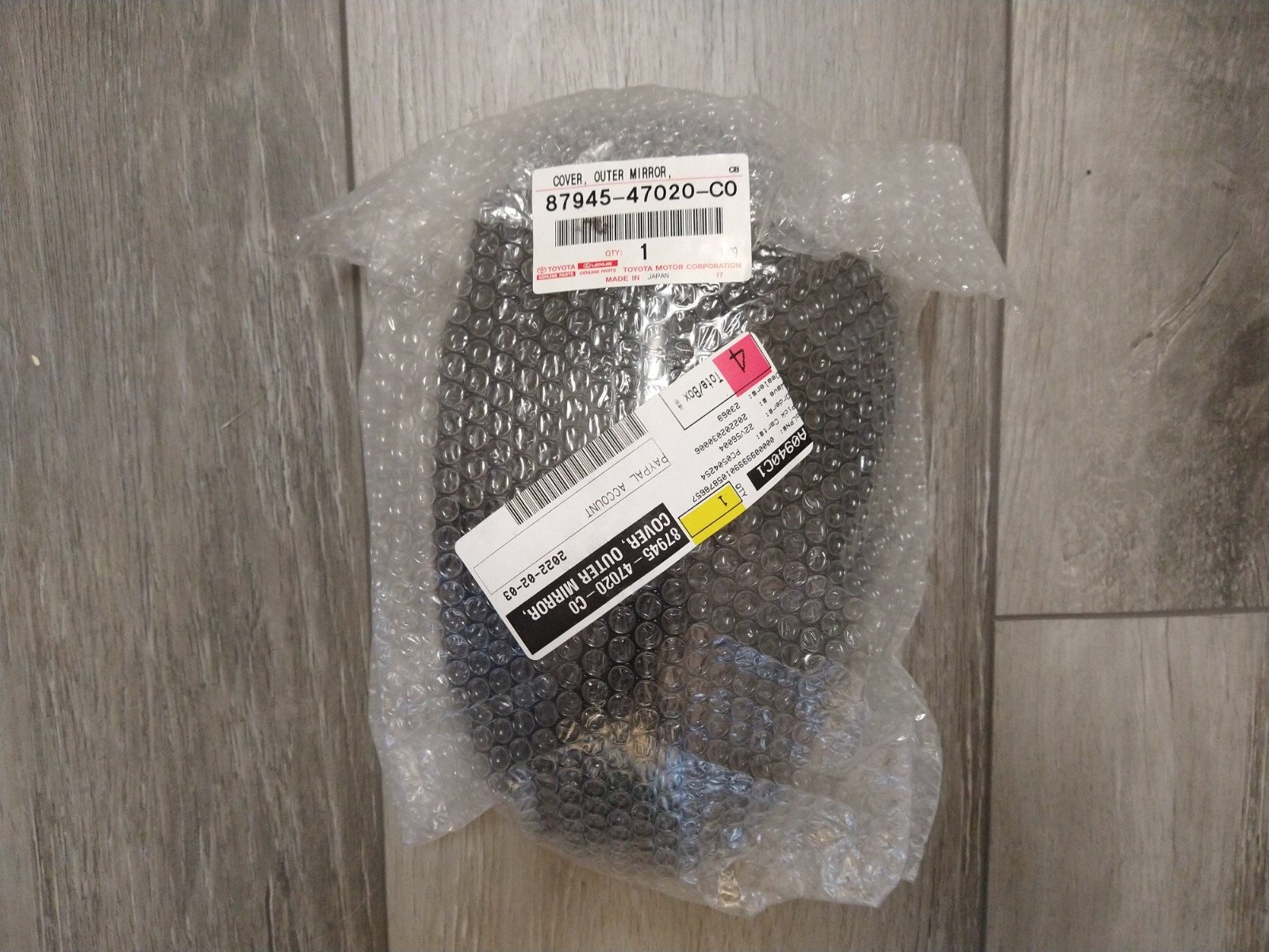 FACTORY TOYOTA PRIUS LEFT OUTER MIRROR COVER BLACK NEW 87945-47020-C0 ...