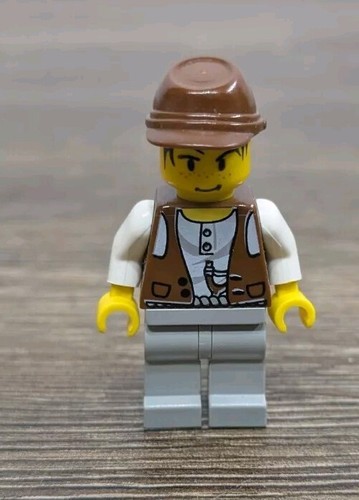 LEGO Adventurers Mike Minifigure 5912 5921 5975 5987 Dino Island Brown ...