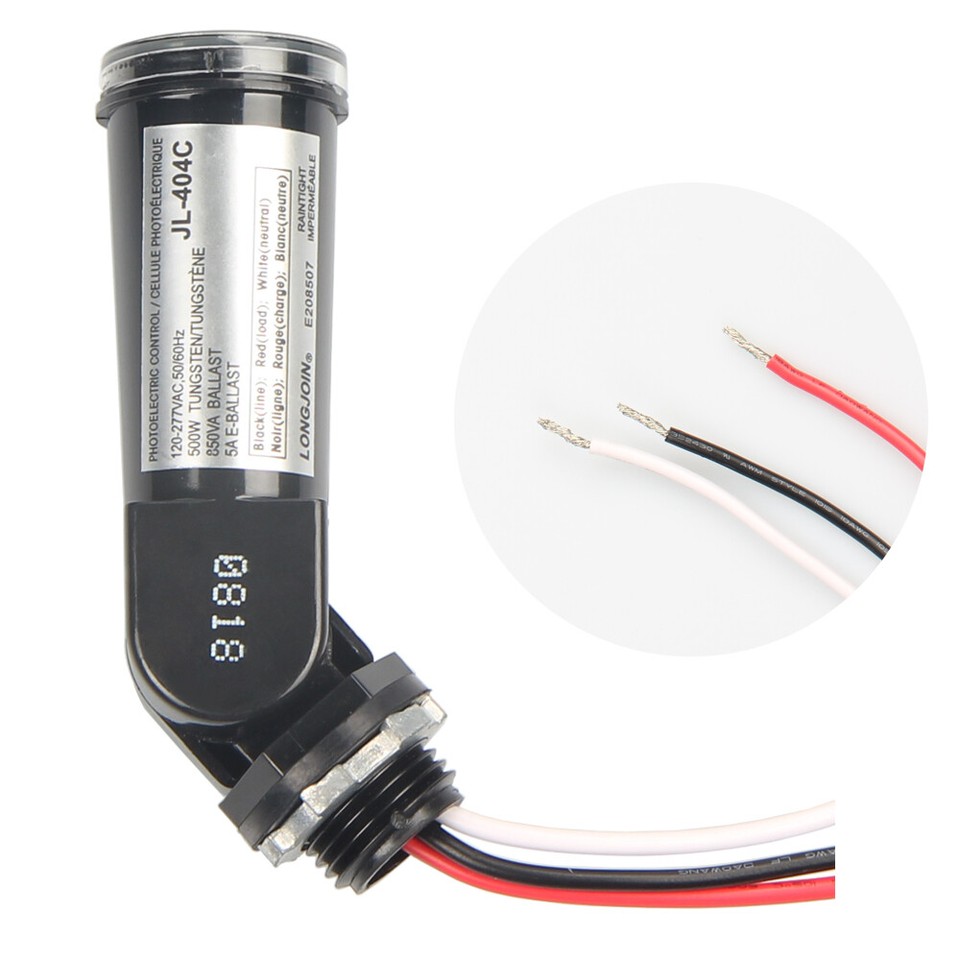 LED 120 ~ 277V Dusk To Dawn Swivel Wall Pack Light Control Photocell ...
