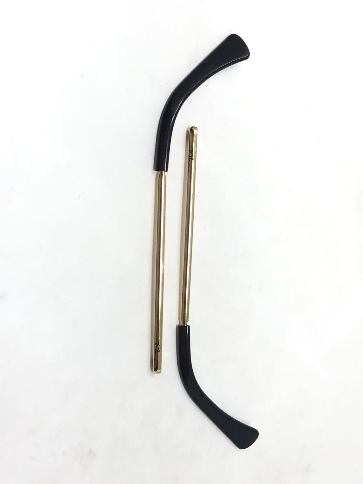 Authentic Temple Replacement PARTS RAY-BAN RB3449 001/13 Gold/Brown ...