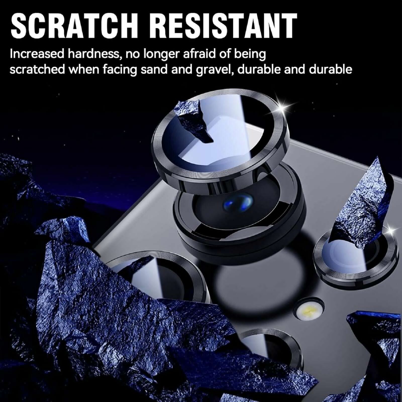 For Samsung S24 S24 Ultra S24+ Metal Tempered Glass Camera Protector ...