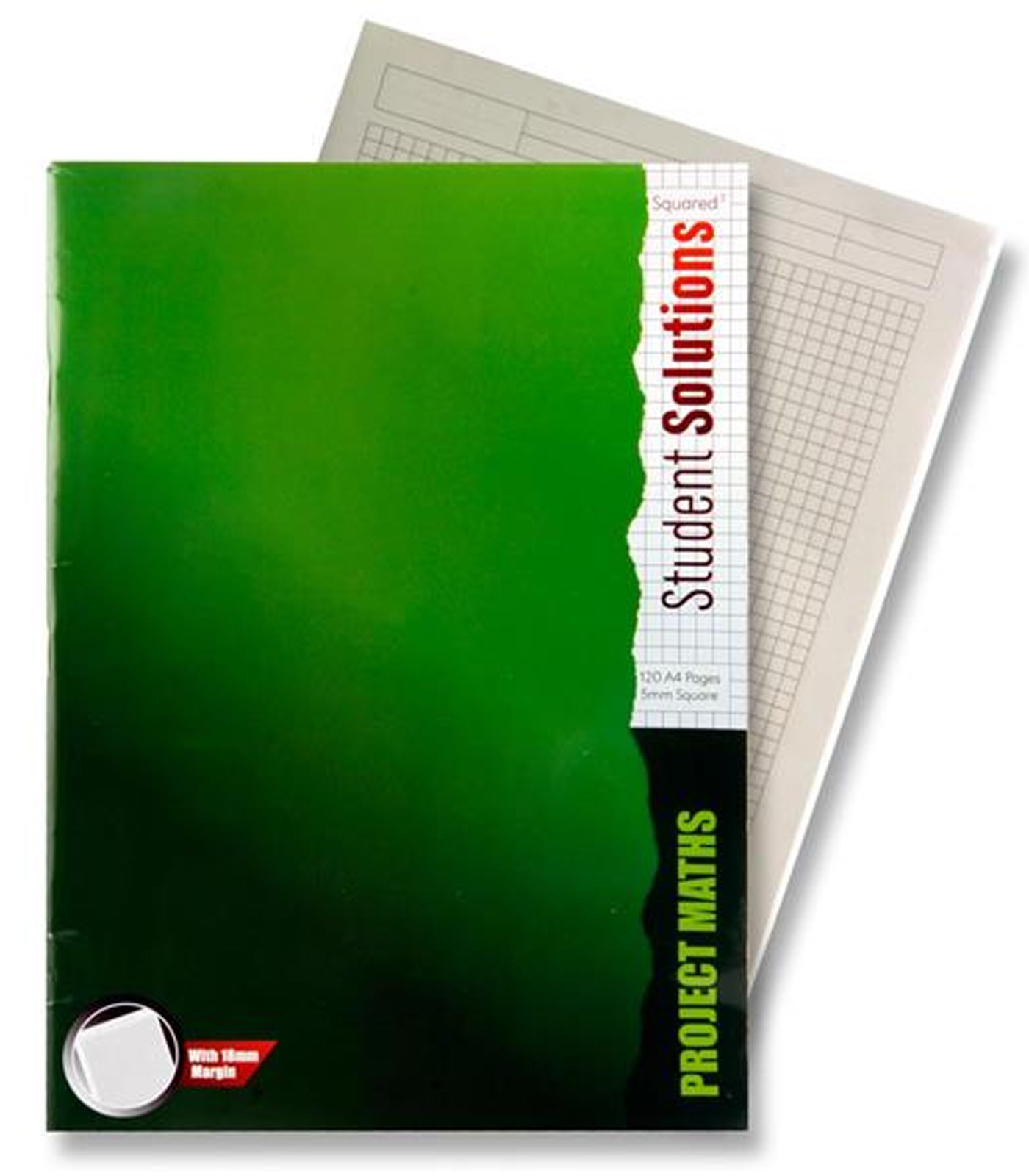 A4 maths exercise book 120 pages 5mm squared paper School Project Copy ...