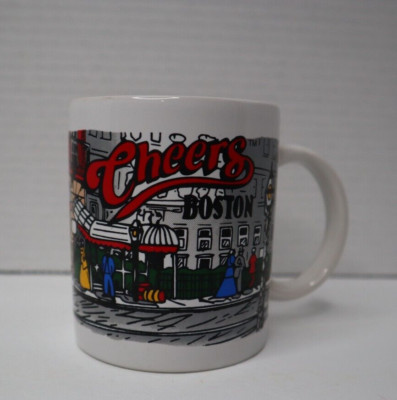 Vintage Cheers Mug Boston Coffee Cup Bar Scene TV Show Souvenir 1997 ...