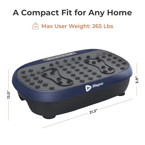 Lifepro Compact Vibration Plate Exercise Machine, Mini Full Body ...
