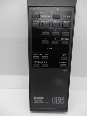 Yamaha V143520 Remote Control for CDC-605 5-disc CD Player | Black ...