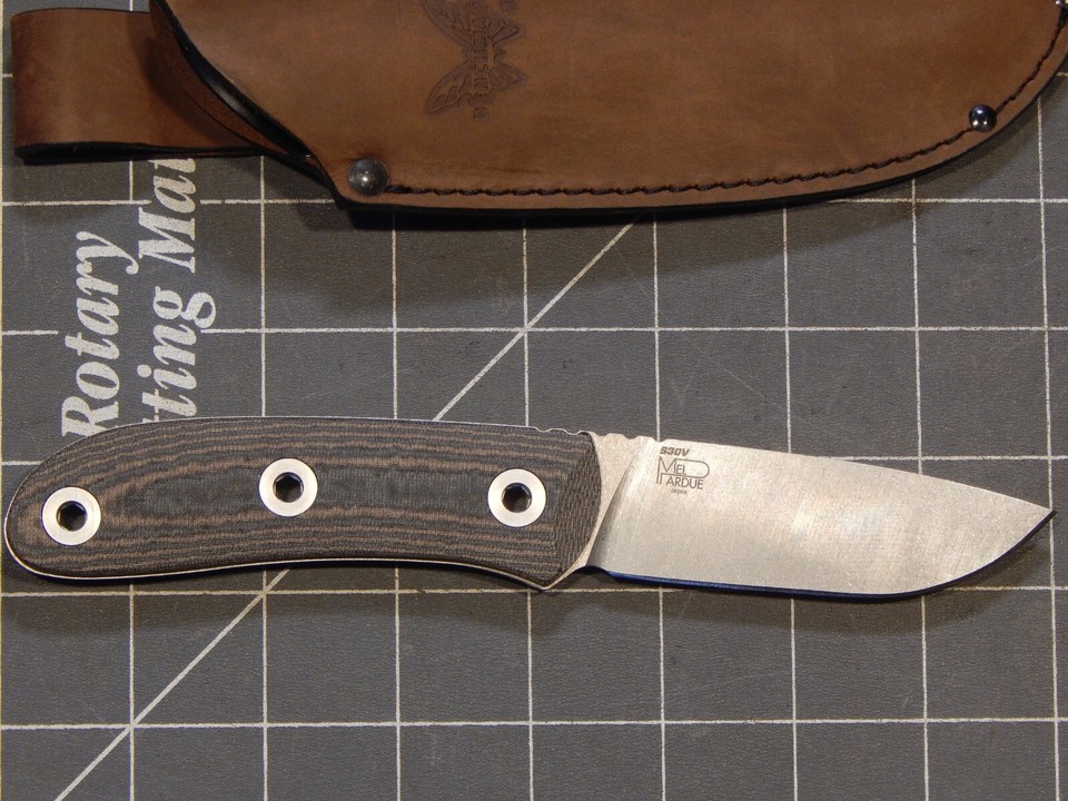 NICE Benchmade 15400 Mel Pardue Hunter Fixed Blade Knife S30V Blue ...