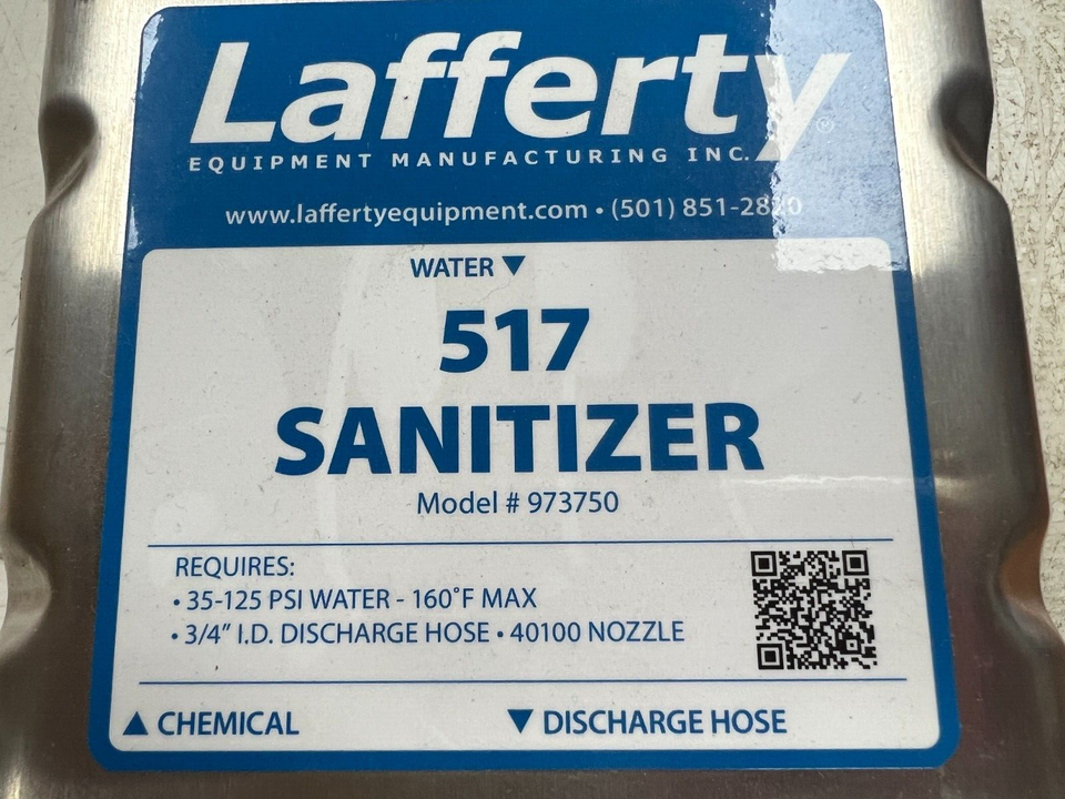 👀 NEW LAFFERTY 3/4" 517 SANITIZER 35-125 PSI 5.4 GPM @ 40 PSI 973750 | eBay
