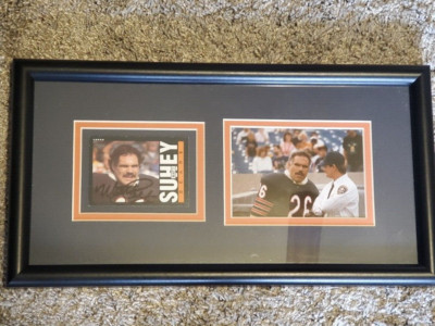 1985 Topps Chicago Bears Matt Suhey #26 Photo & Autographed Card Framed ...