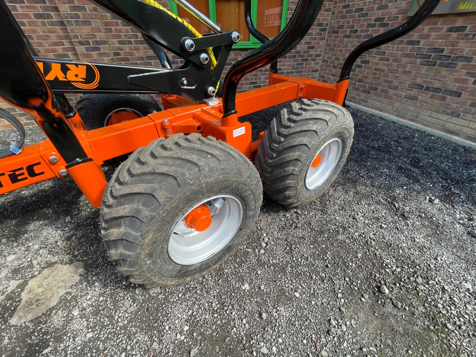 10 Ton Timber Trailer with 6.7m Forestry Crane Ryetec (Eligible for ...