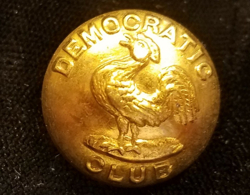 POST CIVIL WAR ERA 1888 HARRISON & CLEVELAND CAMPAIGN BUTTON ALBERT# PC ...