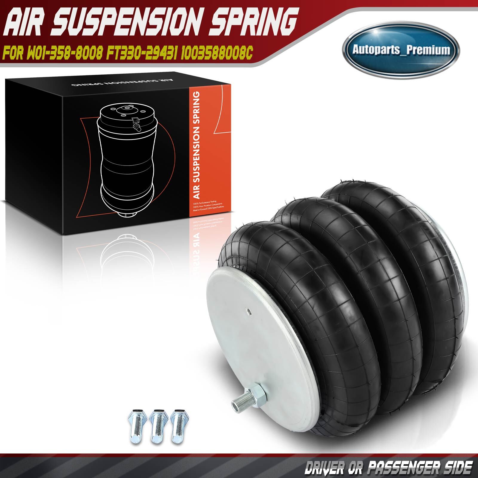 Air Suspension Spring Bags for W01-358-8008 FT330-29431 1003588008C ...