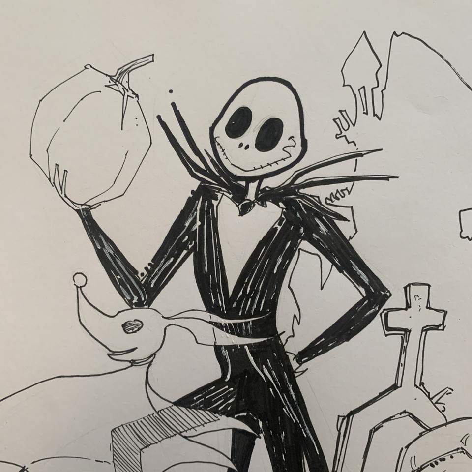 New 2025 ART: INKTOBER 06 - NMBC Jack Zero By Randy Rantz Kintz | eBay