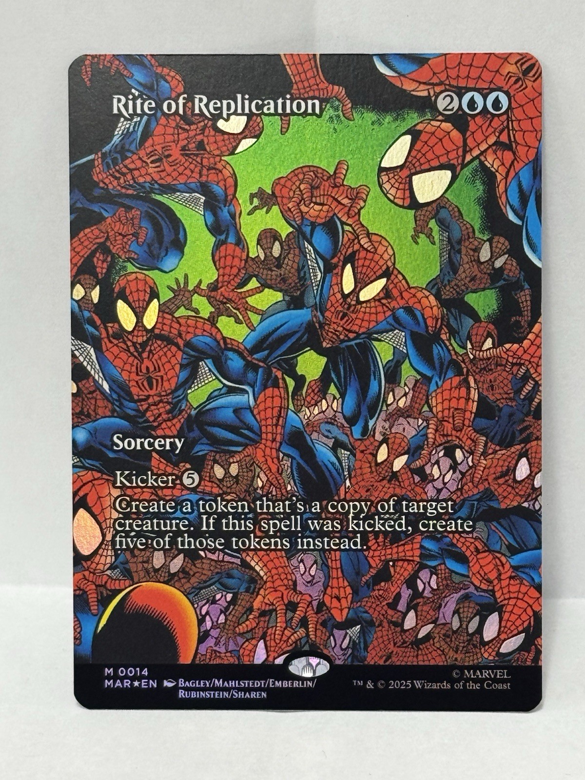 MTG Marvel's Spider-Man Rite of Replication (Borderless) Mythic Foil ...