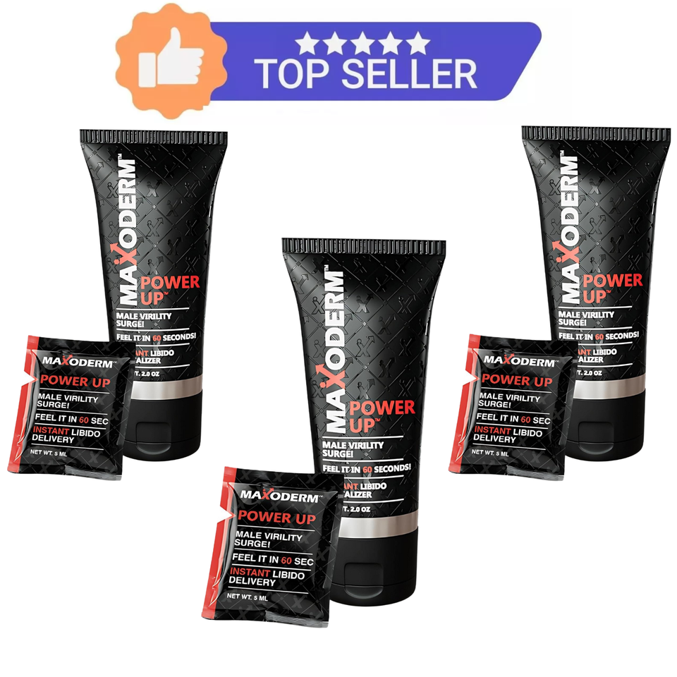 Maxoderm Power Up Cream 2oz Men’s Enhancement Lotion Topical Arousal ...