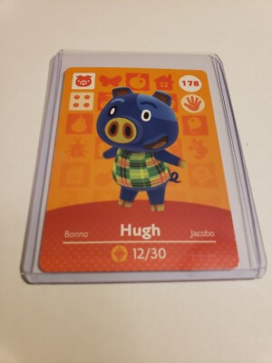 !SUPER SALE! Hugh # 178 Animal Crossing Amiibo Card Horizons Series 2 ...