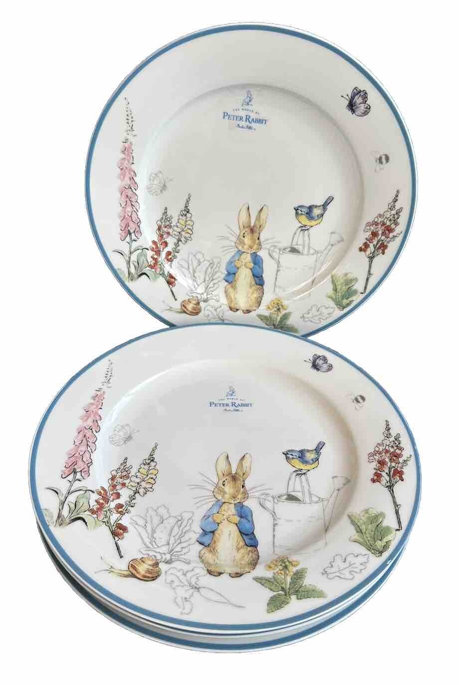 2022 Beatrix Potter Peter Rabbit Easter Garden Bunny Dinner Plates 10.5 ...