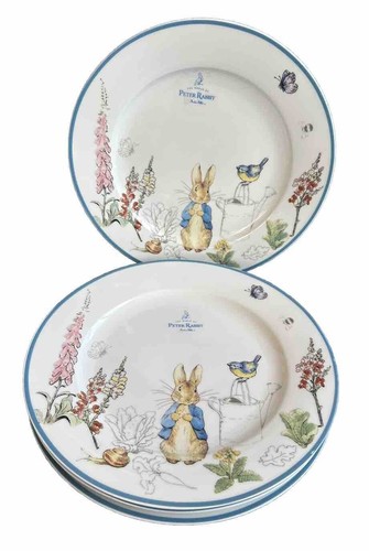 2022 Beatrix Potter Peter Rabbit Easter Garden Bunny Dinner Plates 10.5 ...