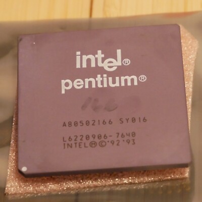 Intel Pentium 166 MHZ CPU P166 A80502166 1993 - Tested & Working 01 | eBay