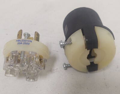 🔥 HBL2321 Hubbell 2321 Twist-Lock Devices 20A, 250V AC, 2 Pole | eBay