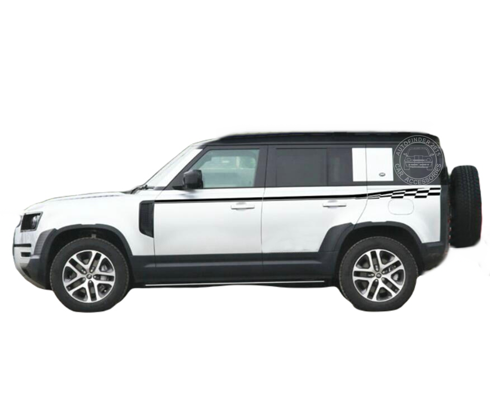 Graphics Waist Line Stripes Car Sticker For Land Rover Defender Side ...