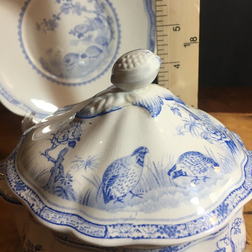 Furnivals Quail Blue England Dishes Various Items Dinnerware & Serving ...
