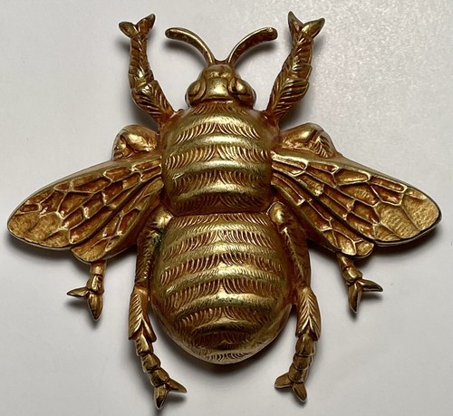 VINTAGE JOSEFF OF HOLLYWOOD GOLD TONE BUMBLE BEE FIGURAL BROOCH | eBay