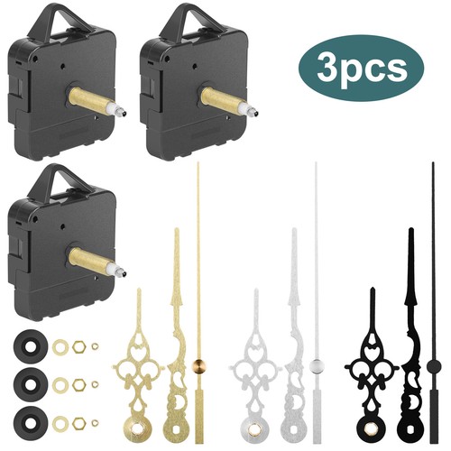 3PCS Quartz Clock Parts Kit w/ Hands for 25–30cm Wall Face DIY ...