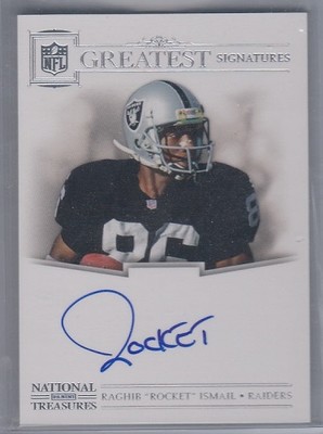 2012 National Treasures NFL Greatest Signatures Auto Raghib Rocket ...