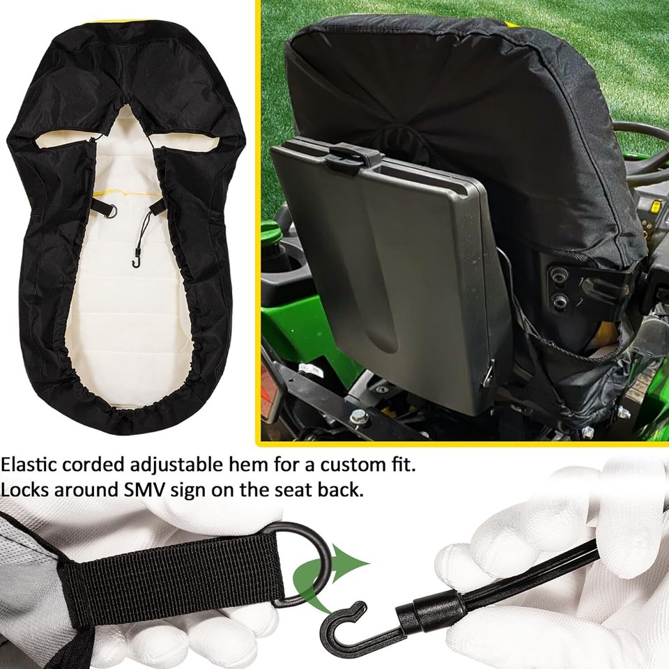 LP68694 Tractor Seat Cover for John Deere 1025R & 2025R Compact Utility ...