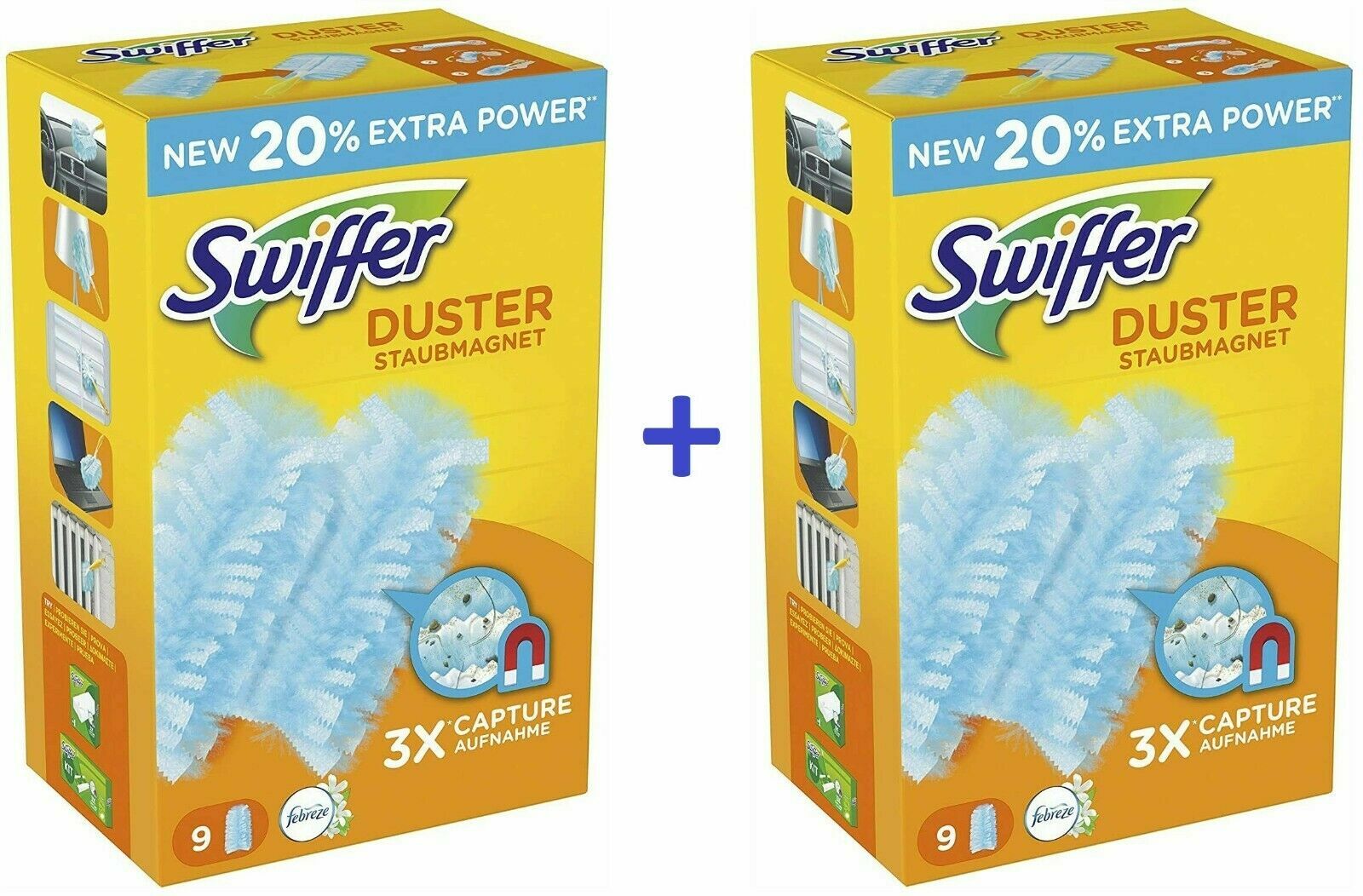 Swiffer Fluffy Dusters Febreze 18 or Kit Dust Magnet Refills - Pledge ...