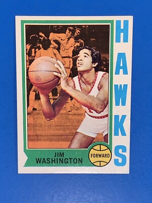 1974-75 Topps Jim Washington Basketball Card #41 Atlanta Hawks Set ...