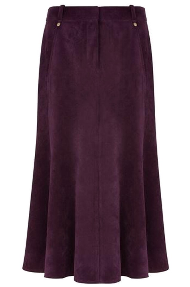 VIYELLA Fit and Flare Corduroy Cord A-Line Skirt. 3 Colours. Sizes 8-18 ...