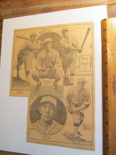 Antique Vintage 1926 Baseball Newspaper Photo Athletics Cochrane ...