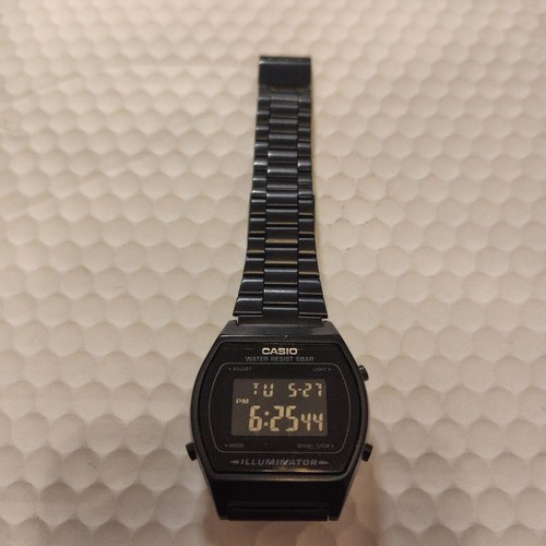 Casio Digital Watch Black Metal B640W | eBay