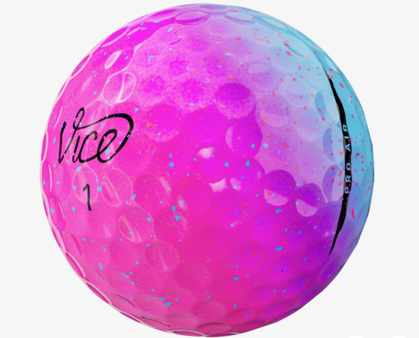 Vice Pro Air COTTON CANDY Limited Edition Golf Balls - Blue Pink Drip ...