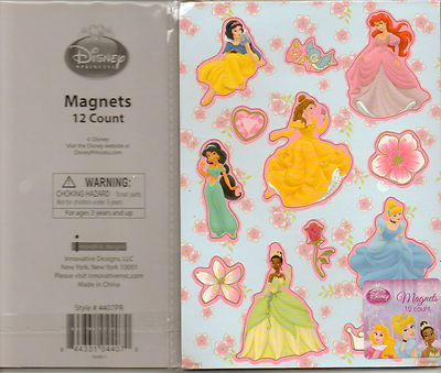 DISNEY MERCHANDISE NEW (12) MAGNET SET FEATURING SIX DIFFERENT ...