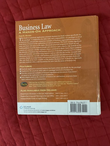 Business Law : A Hands-On Approach by Neal R. Bevans (2005, Hardcover ...