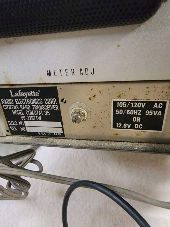 Lafayette Comstat 35 23 Channel CB Radio Base Station W / Astatic D-104 ...