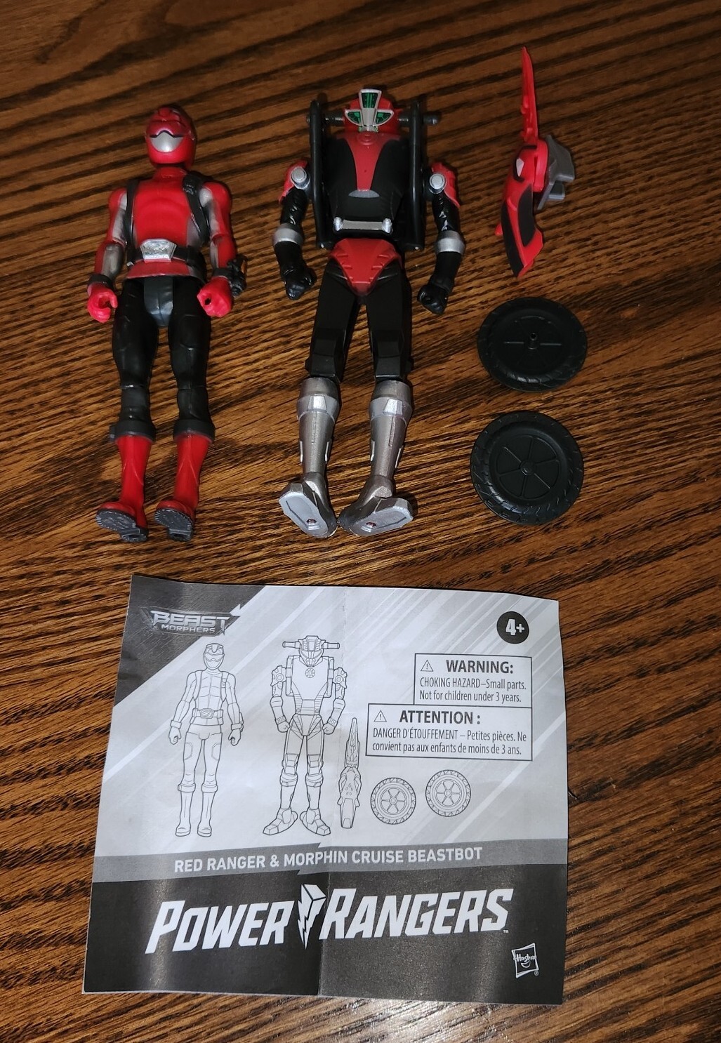 Power Rangers Beast Morphers Red Ranger and Morphin Cruise Beast Bot 6 ...